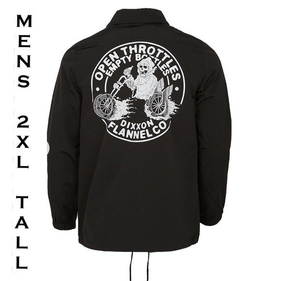 DIXXON | Jackets & Coats | Dixxon Bottled Death Coaches Jacket Black ...